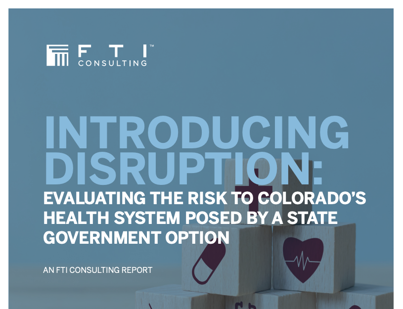 Introducing Disruption: Evaluating The Risk To Colorado's Health System ...